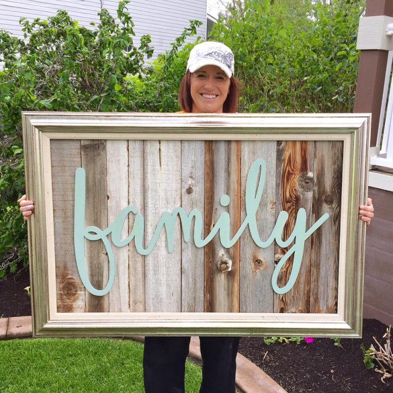 How to Make Custom DIY Farmhouse Rustic Wood Signs - Brooke Nicole Larsen