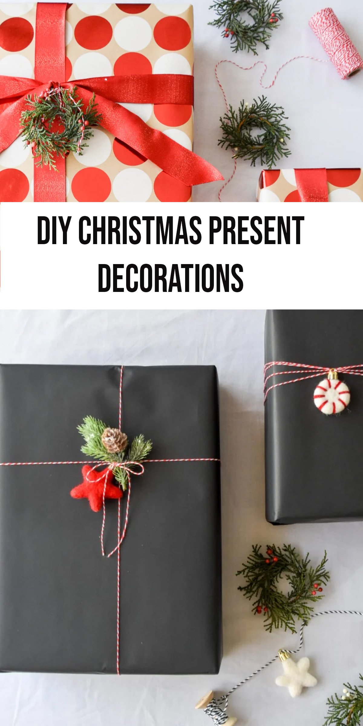 15+ DIY Christmas Present Decorations Ideas - Start at Home Decor