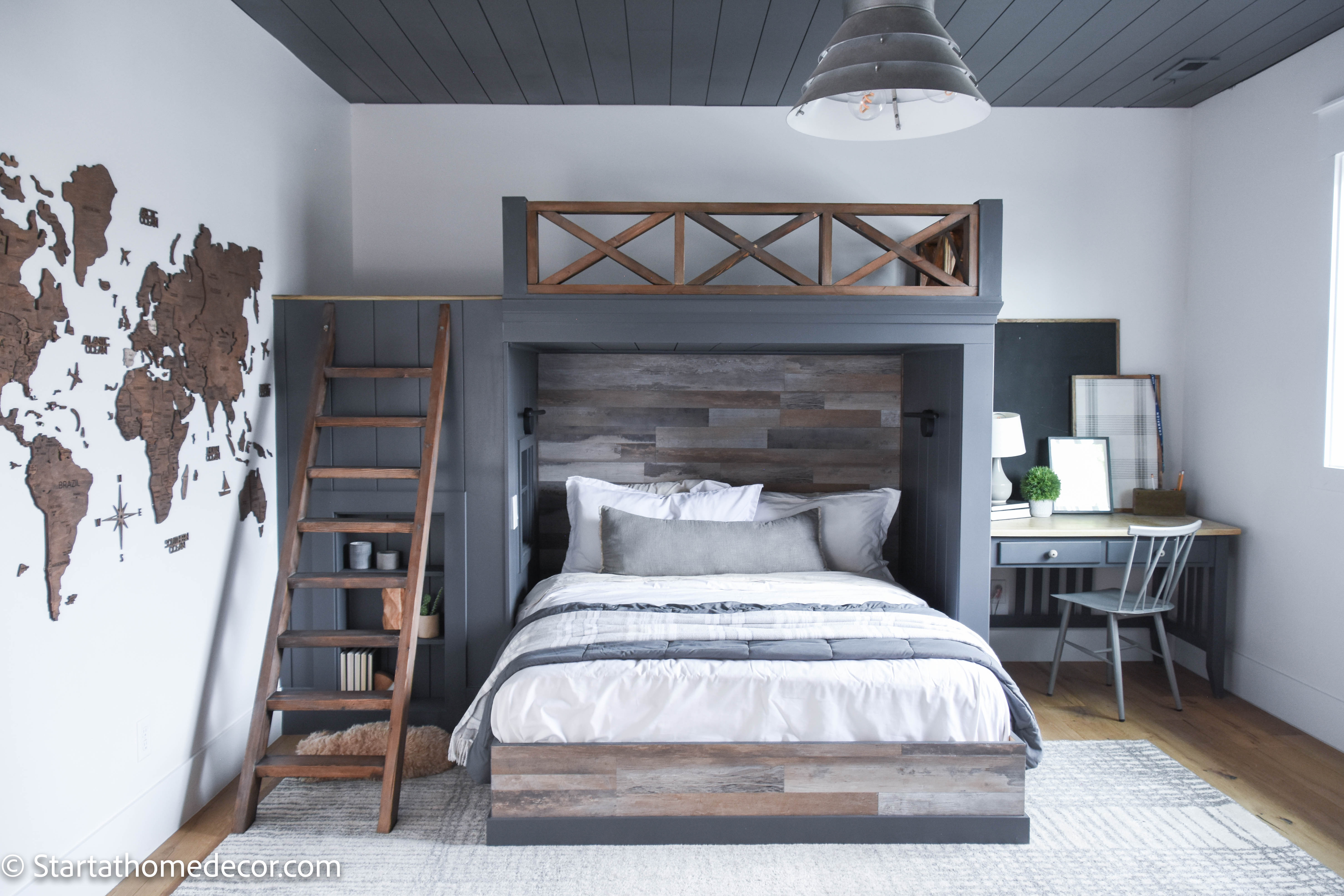 DIY Full Bed Frame and Headboard - Brooke Nicole Larsen