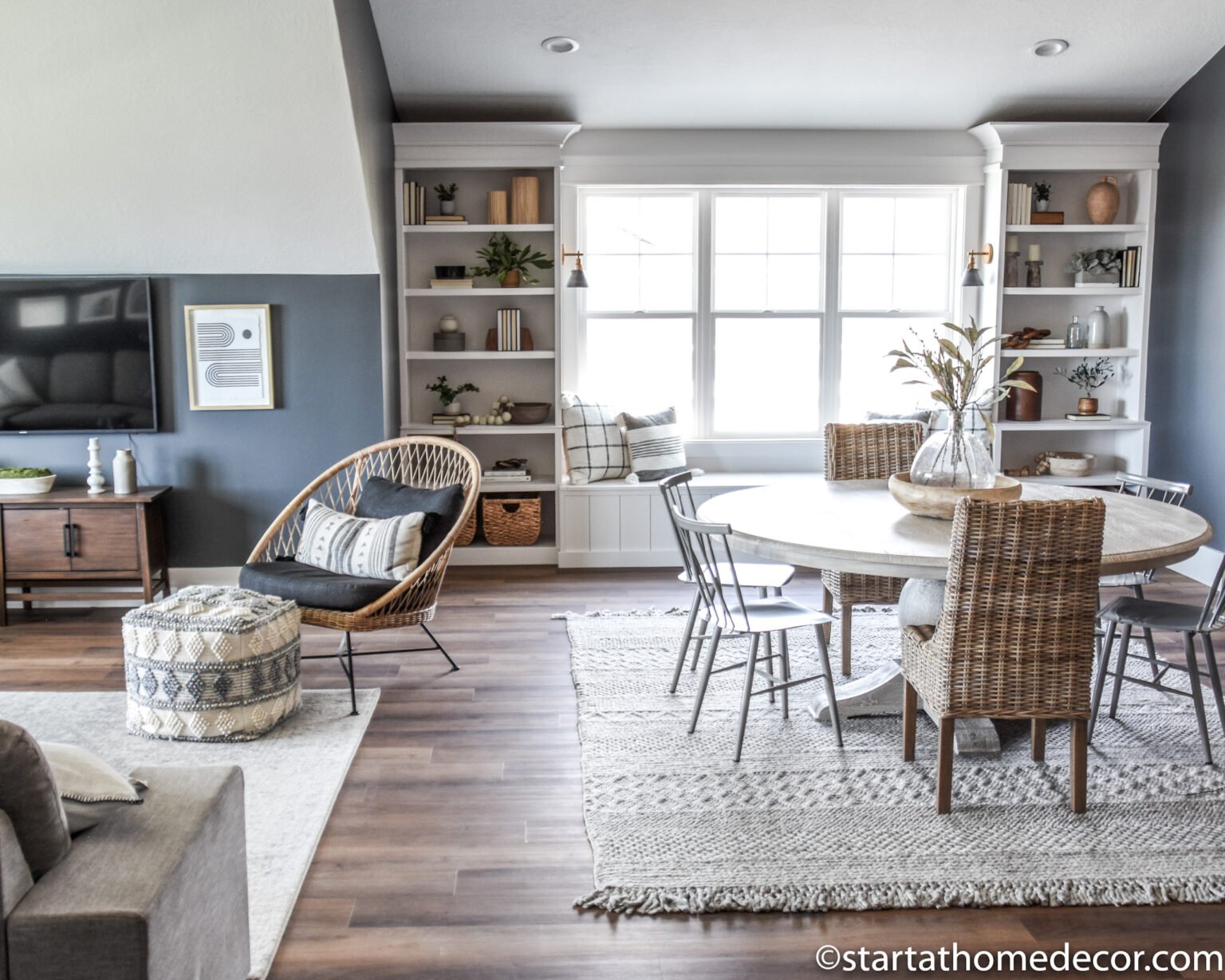 How to Build a DIY Custom Built-in Around Window - Start at Home Decor