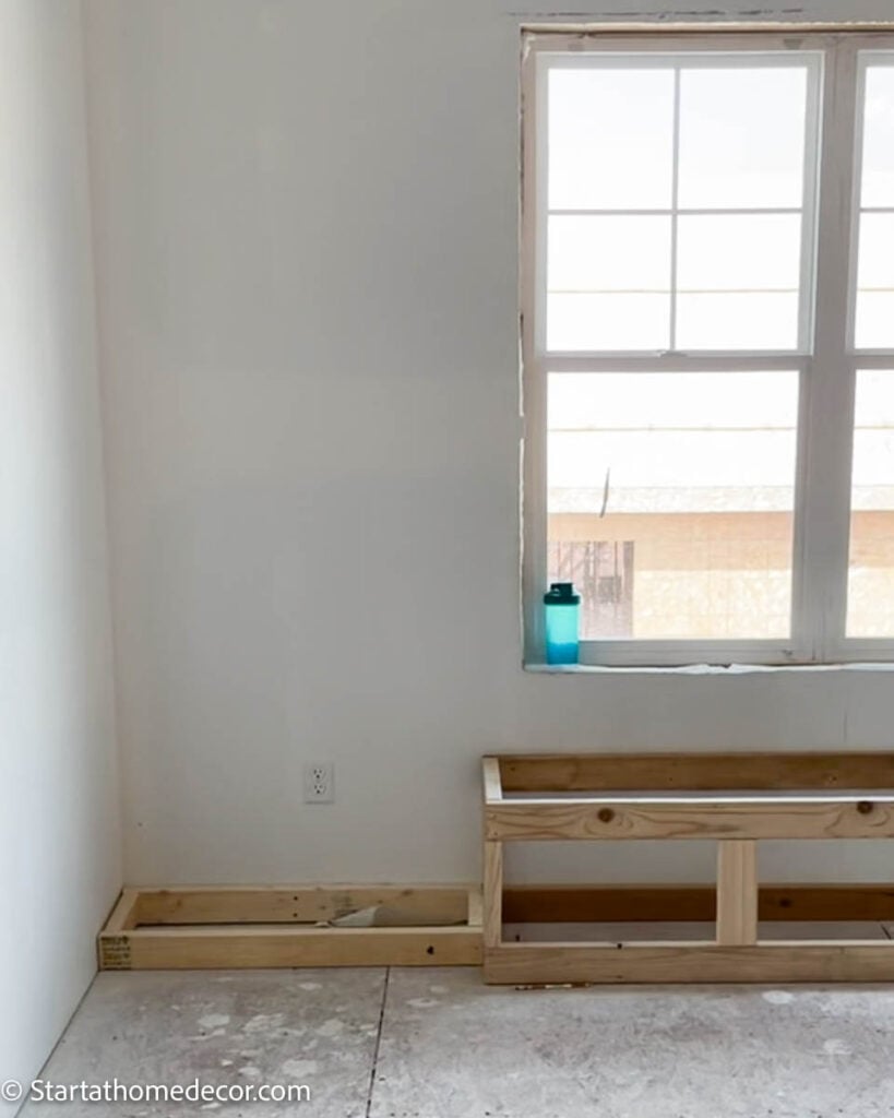 How to Build a DIY Custom Built-in Around Window - Brooke Nicole Larsen