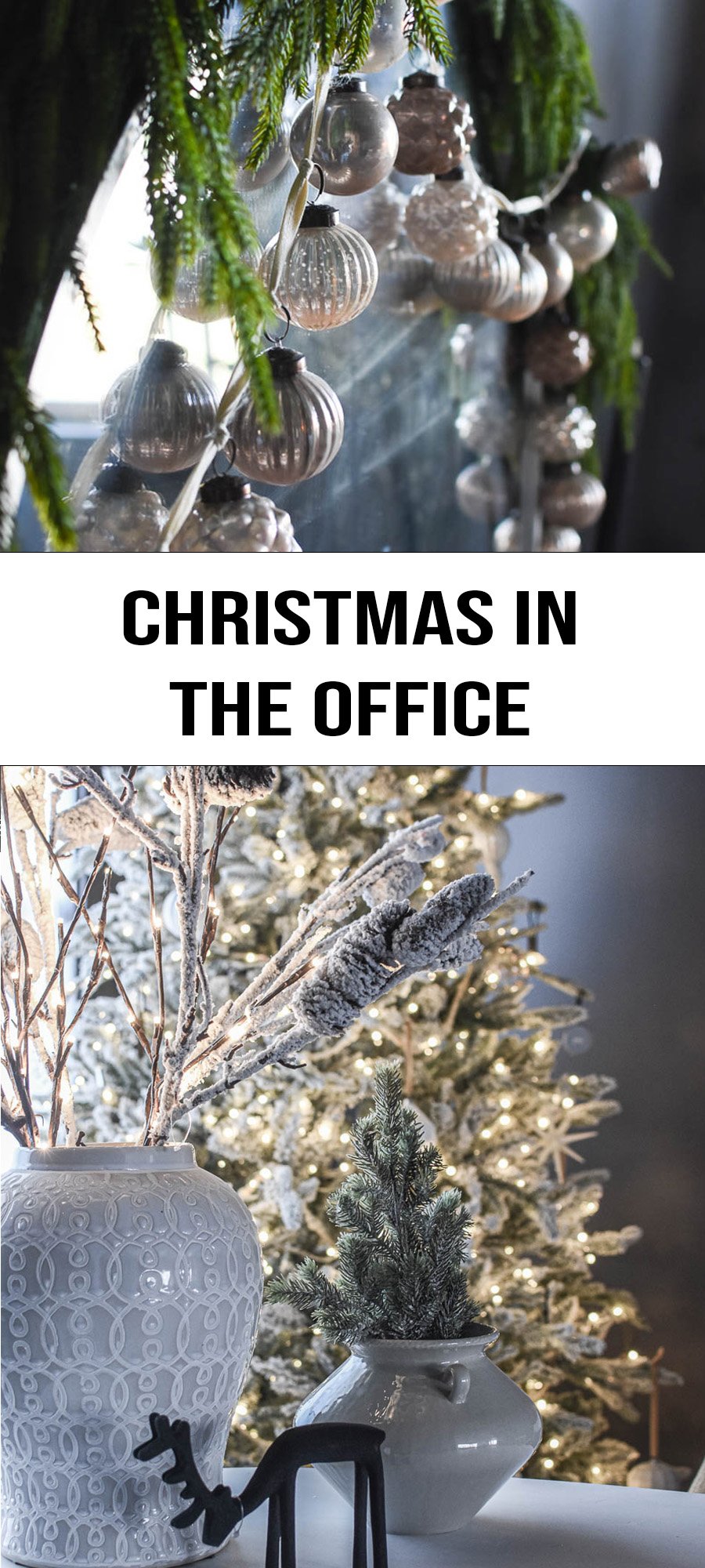 Beautiful Christmas Office Decorating Ideas - Brooke Nicole Larsen