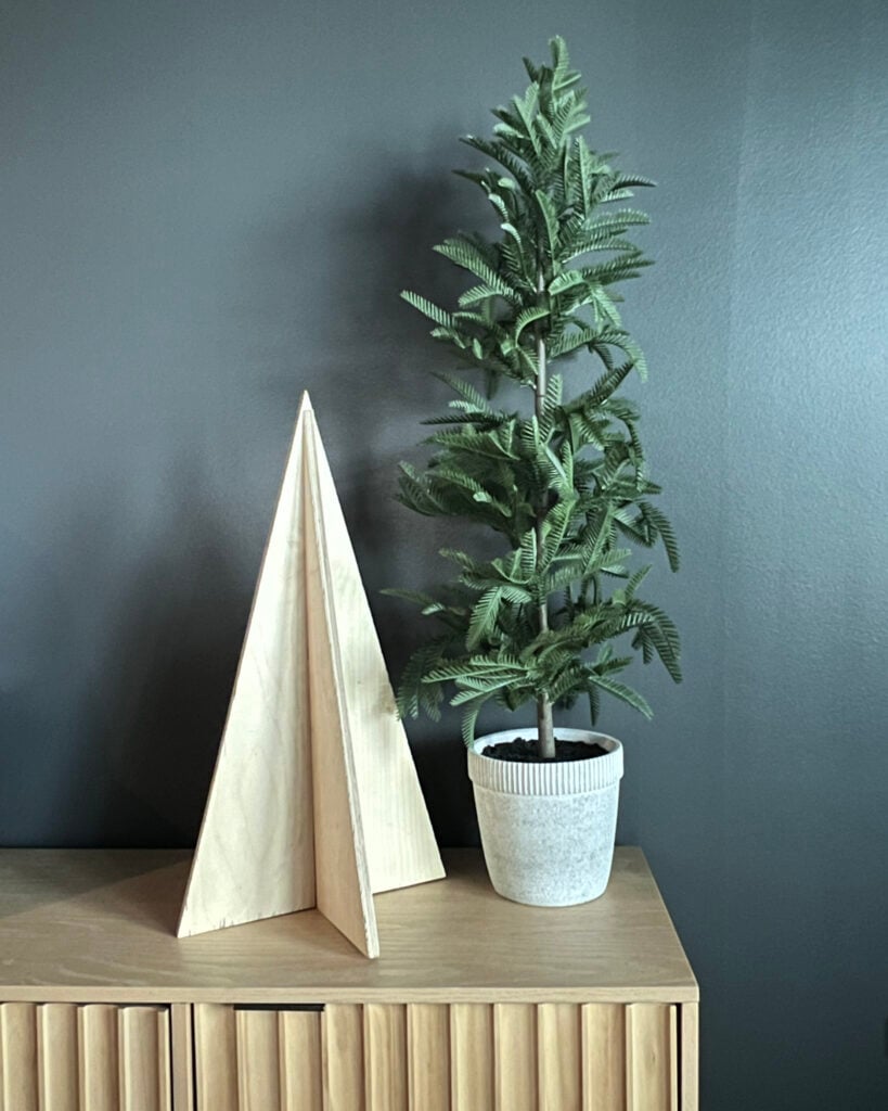 Easy DIY Wood Christmas Trees - Start at Home Decor