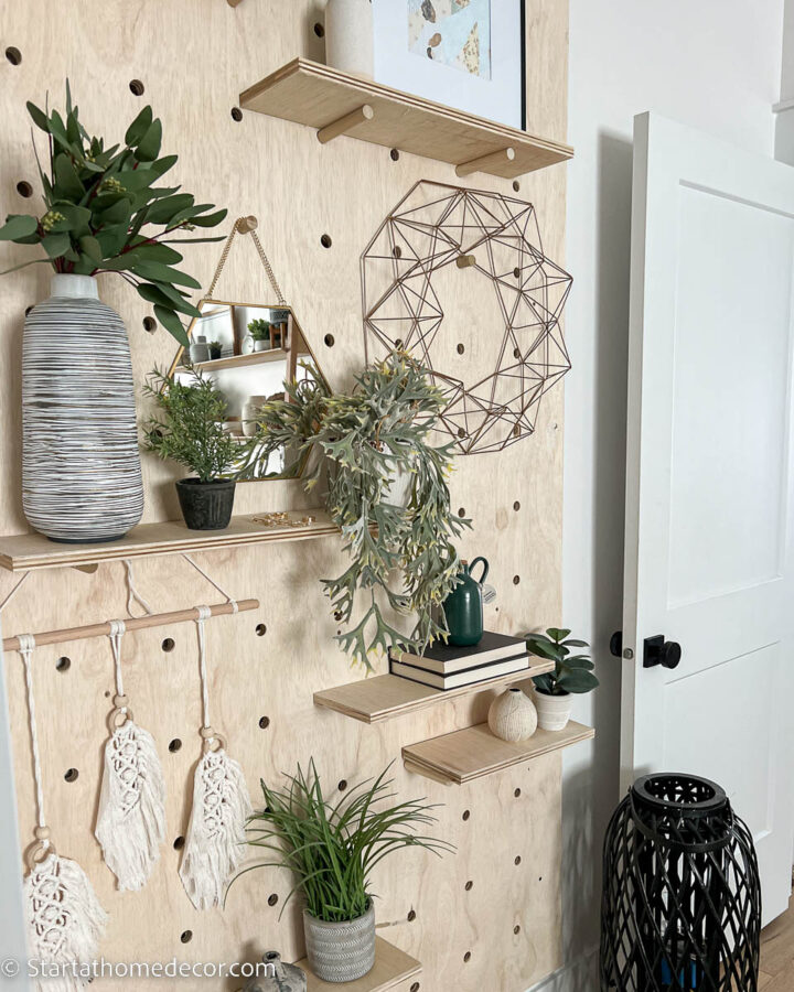 How to Create a Pegboard Wall Display (5 Easy Steps) - Start at Home Decor