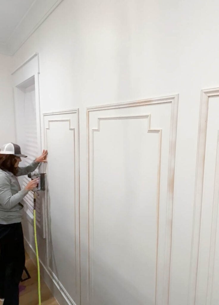 7 Steps to Create a DIY Picture Frame Molding Accent Wall - Start at ...