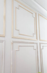 7 Steps to Create a DIY Picture Frame Molding Accent Wall - Brooke ...