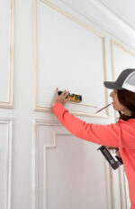 7 Steps to Create a DIY Picture Frame Molding Accent Wall - Brooke ...