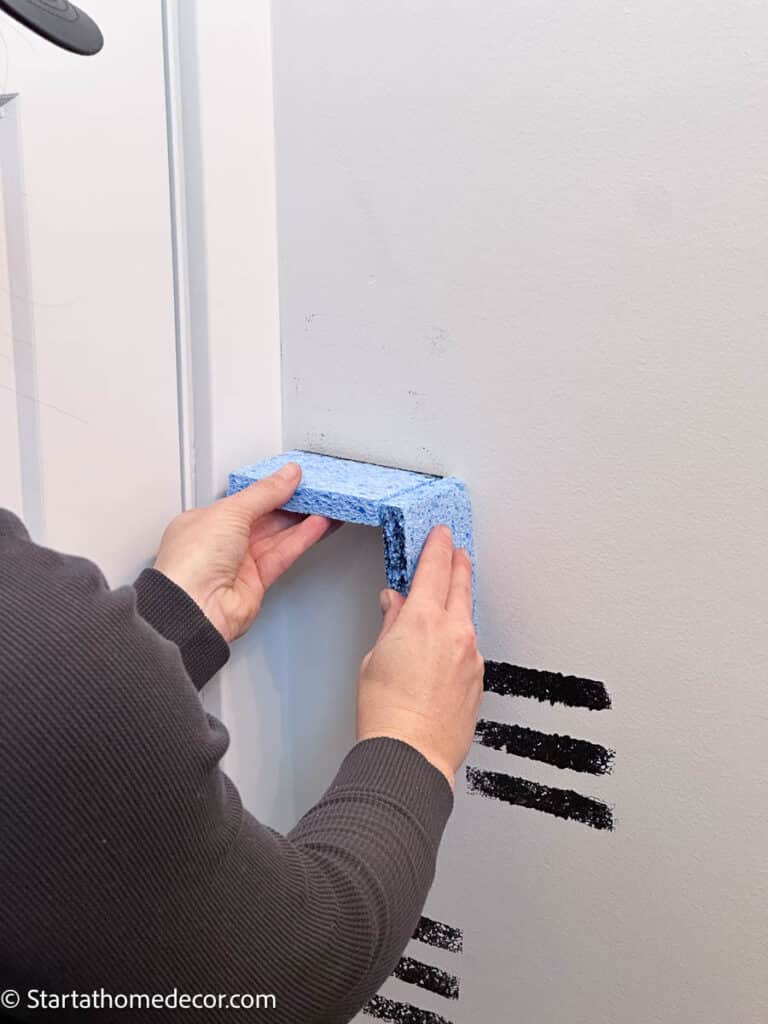 How to Easily Paint a DIY Sponge Wall - Start at Home Decor