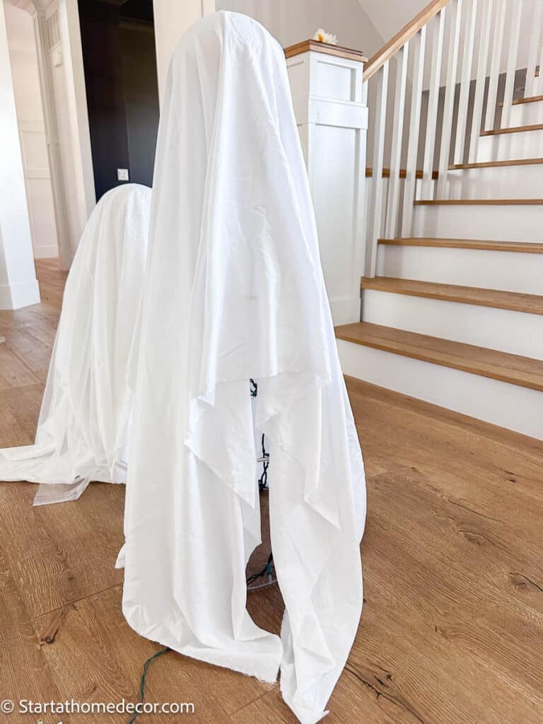 5 Easy Steps to Make a DIY Sheet Ghost Decoration - Start at Home Decor