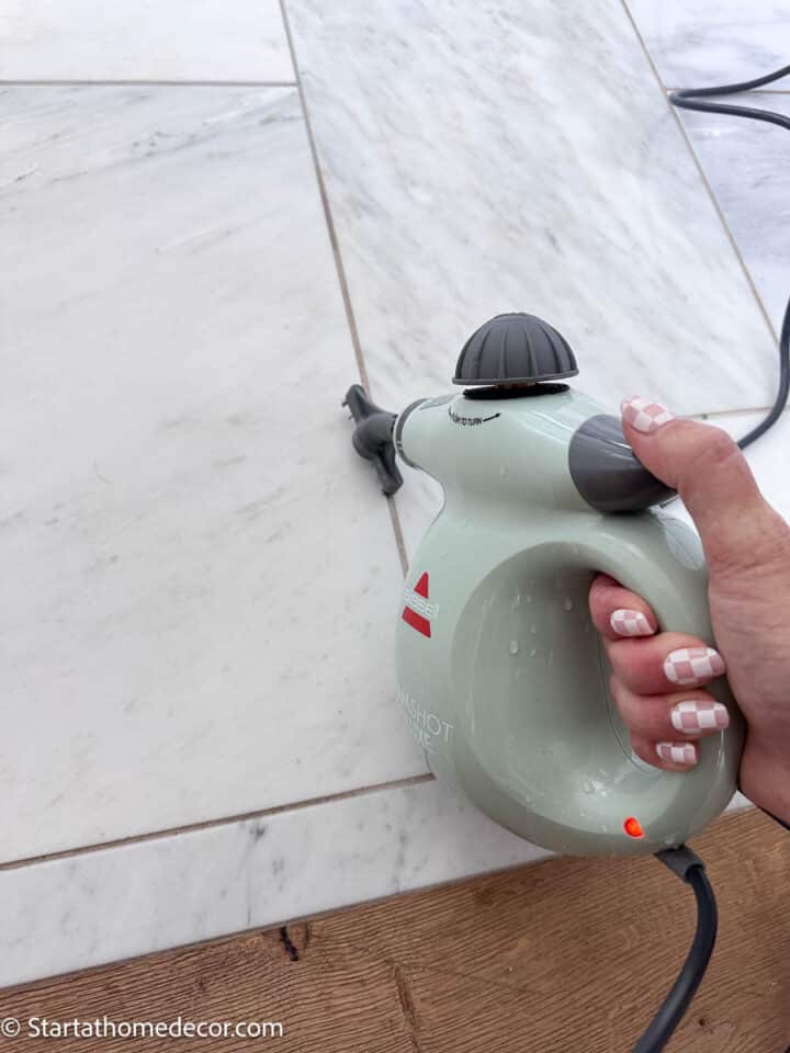 The Best Way to Clean Floor Tile Grout With Steam - Brooke Nicole Larsen