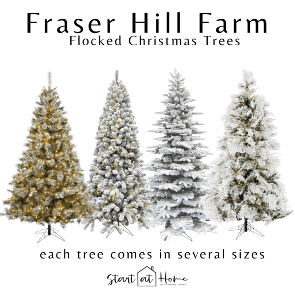 Stunning Flocked Christmas Tree Decorating Ideas - Brooke Nicole Larsen