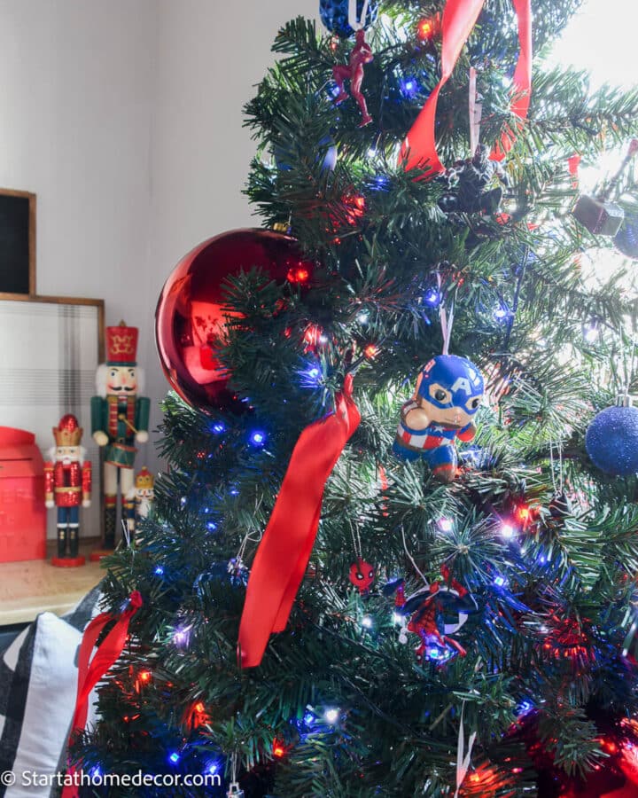 Easy Decorations for a Marvel Christmas Tree Idea - Brooke Nicole Larsen