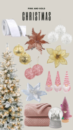 Stunning Pink and Gold Christmas Tree in 5 Easy Steps - Start at Home Decor