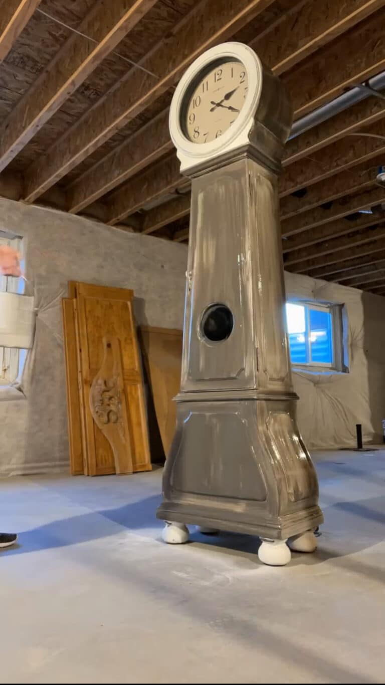 How to Create an Elegant Painted Grandfather Clock - Brooke Nicole Larsen