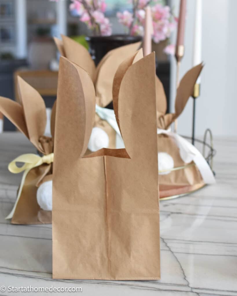 The Ultimate DIY to Making the Cutest Paper Bag Bunny - Start at Home Decor