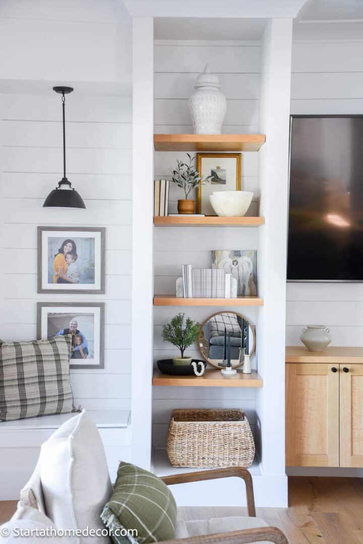 Simple Decorating Ideas To Transform Built In Shelves Brooke Nicole