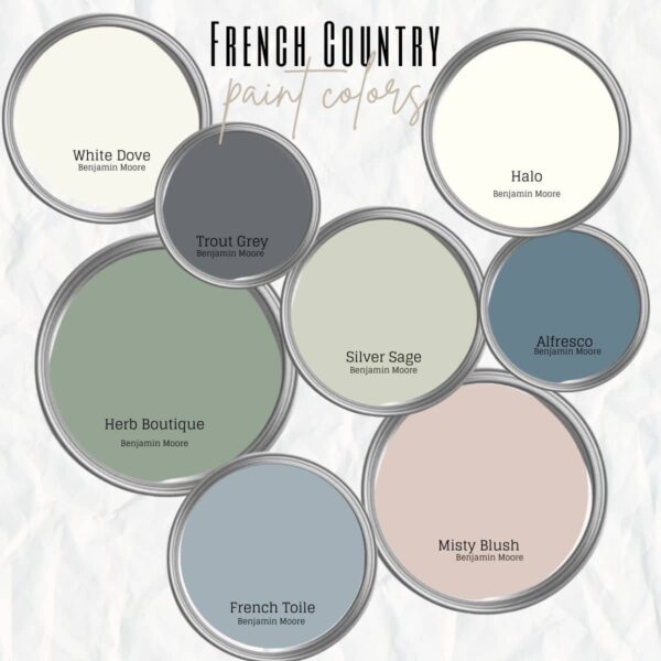 Modern Twists on French Country Paint Colors in the Home - Brooke ...