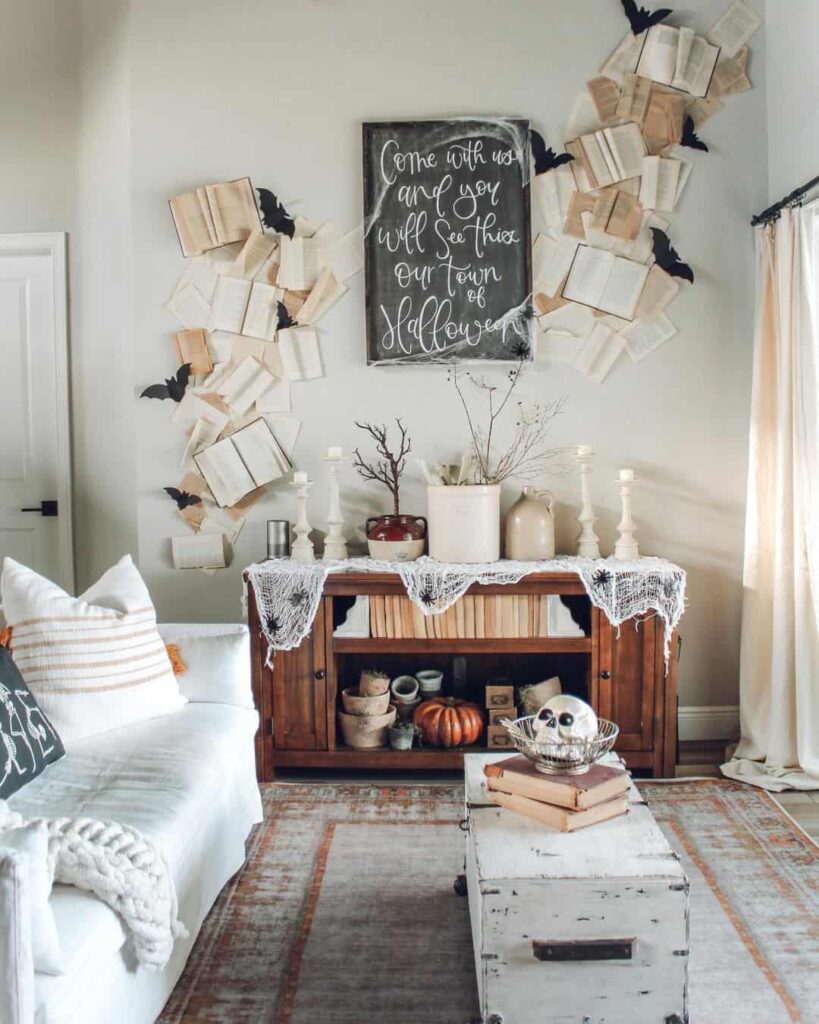 10 Stunning Halloween Bat Wall Decorations on Display - Brooke Nicole ...