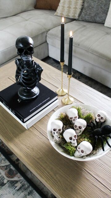 10 Spooky Halloween Coffee Table Decor Ideas to Try - Brooke Nicole Larsen