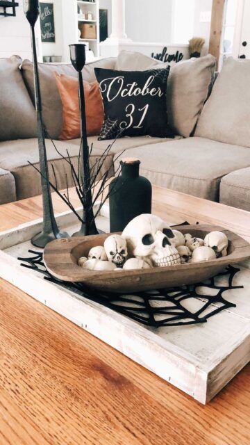 10 Spooky Halloween Coffee Table Decor Ideas to Try - Brooke Nicole Larsen