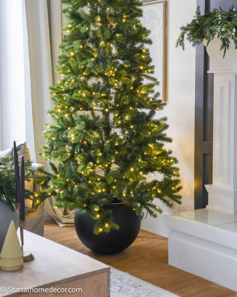 How to Make a Statement with Your Christmas Tree Base - Brooke Nicole ...