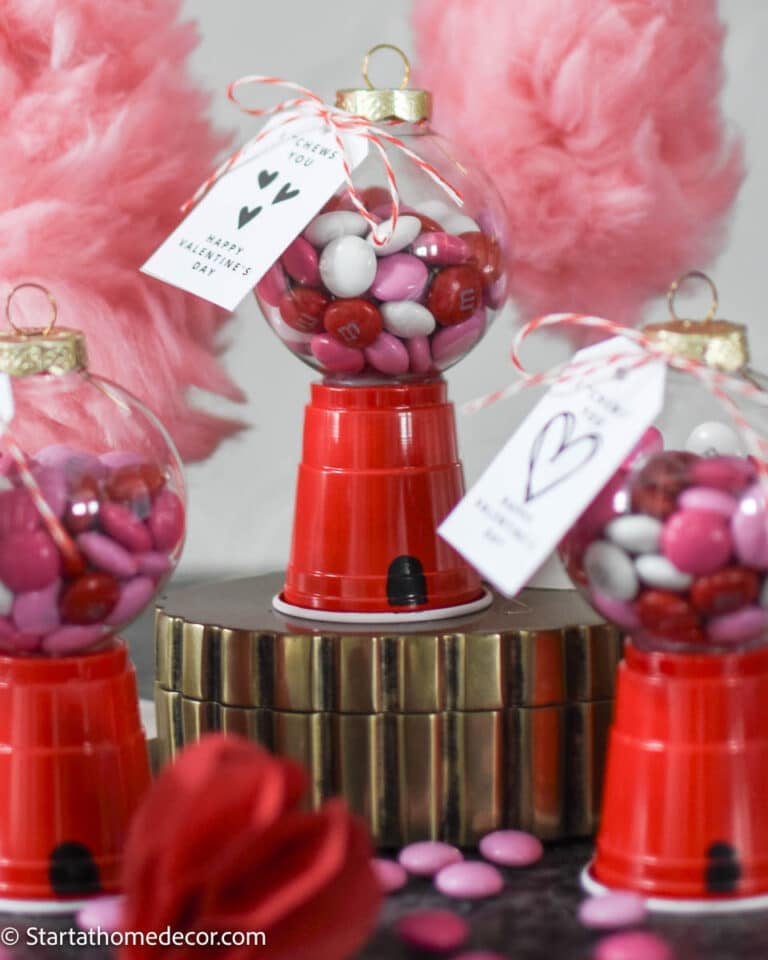 DIY Valentine’s Day Gumball Machine Gifts - Brooke Nicole Larsen
