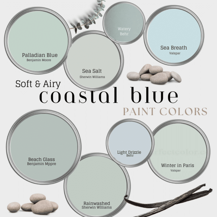 25 Trending Coastal Blue Paint Colors (From Benjamin Moore, Sherwin ...
